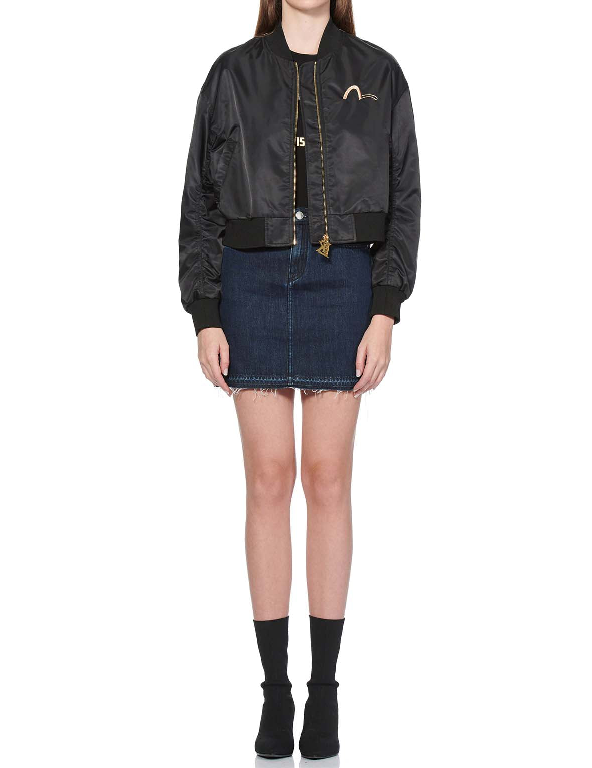 Kamon and Chain Embroidery MA-1 Bomber Jacket – EVISU