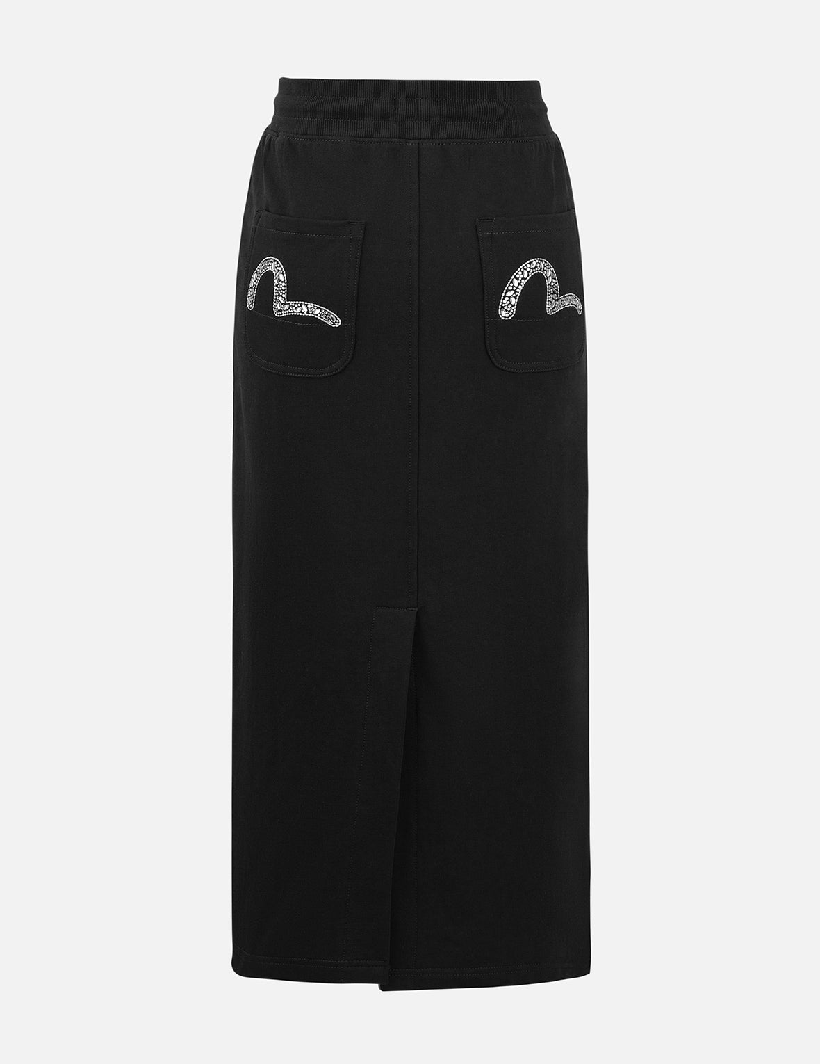 Rhinestone-Detail Seagull Fashion Fit Sweater Skirt – EVISU
