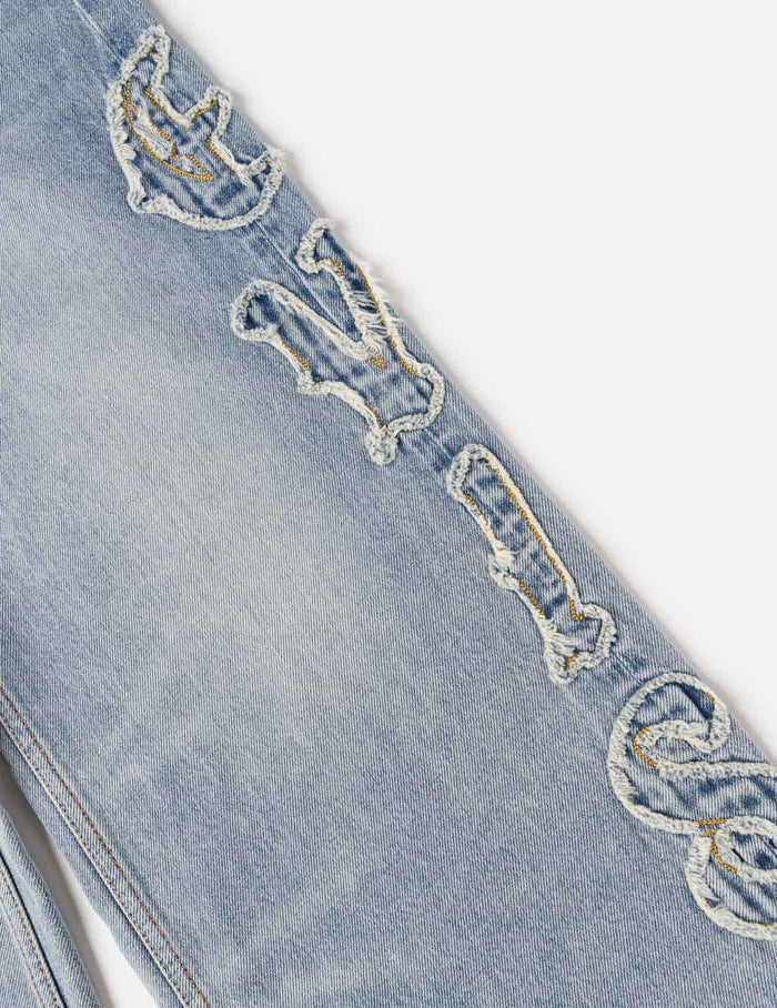 Evisu Applique Distressed Jeans – EVISU